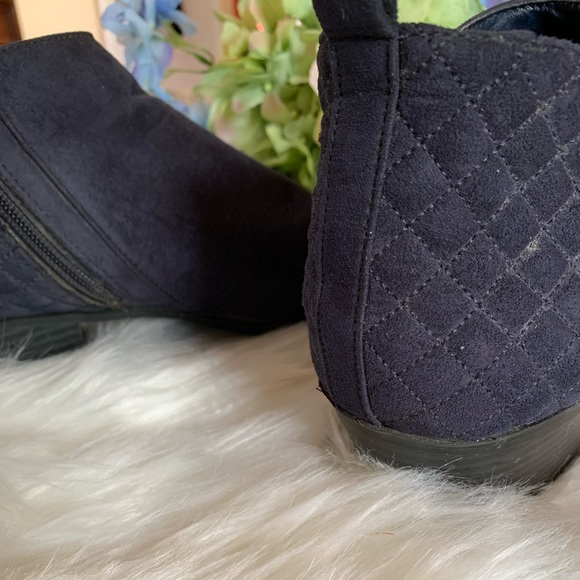 Shoes | Wesley Blue Booties Size 1 | Poshmark
